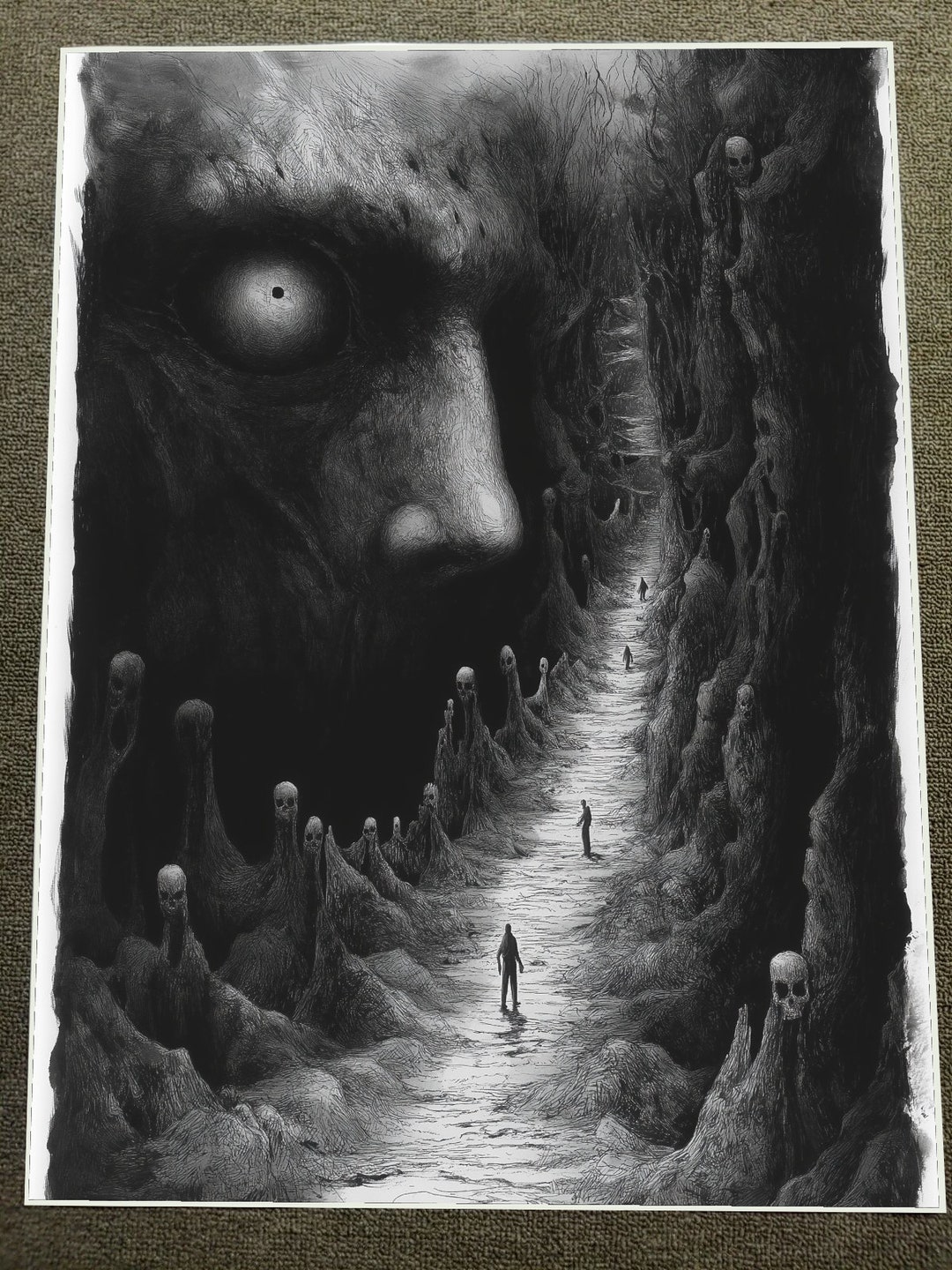 Dark Path of Souls Underwatch by Giant Face Poster 18x24in - Etsy