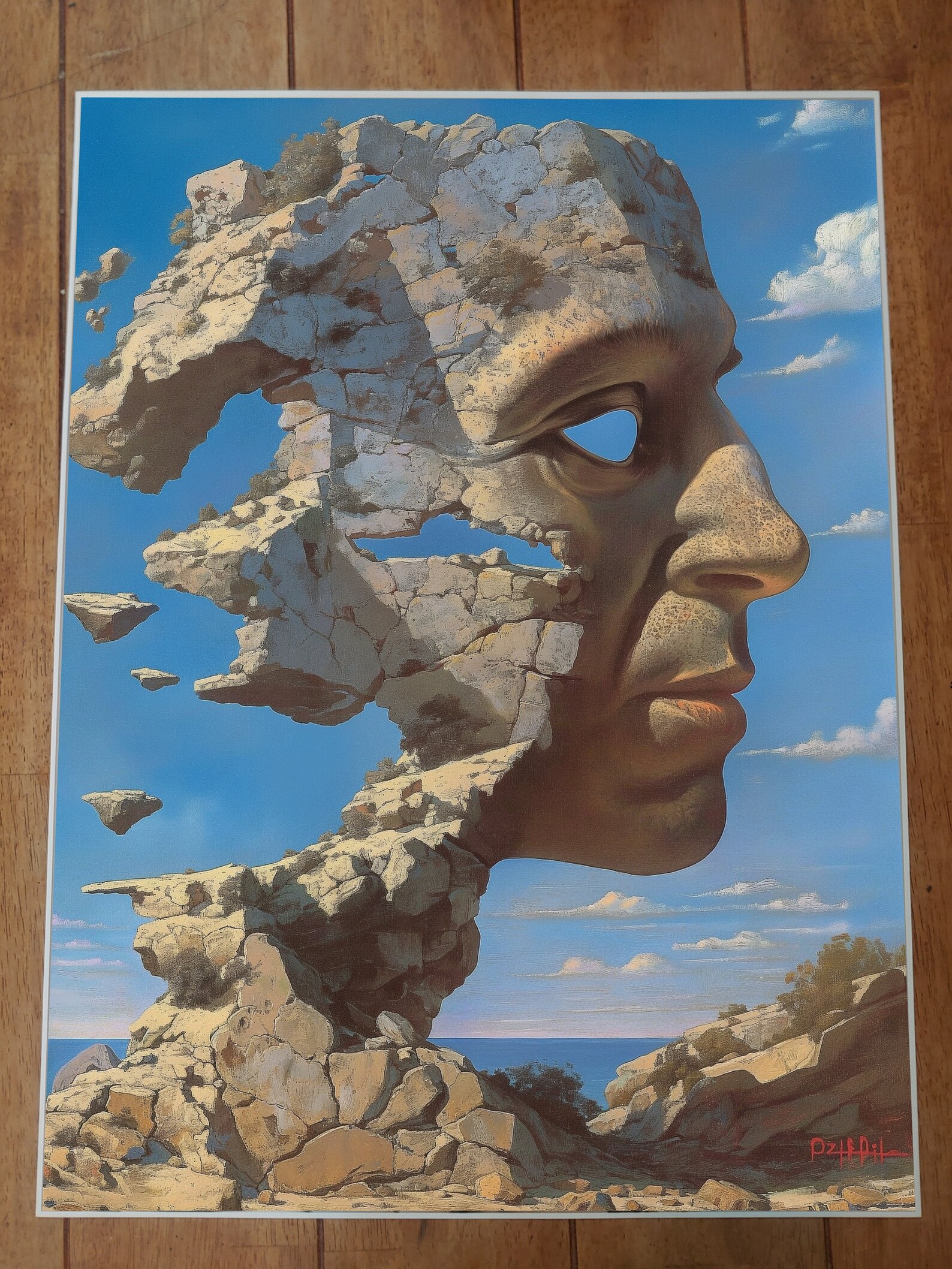 Optical Illusion Art Dali Inspired Poster 18x24in - Etsy