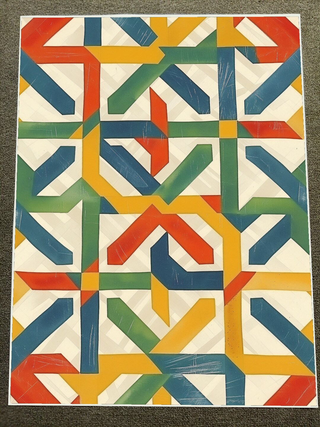 Multicolor Islamic Geometric Pattern Wall Art Print Poster 18x24in - Etsy