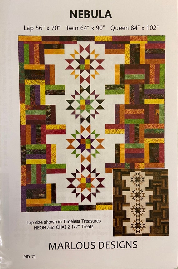 Nebula Quilt Pattern From Marlous Designs | Etsy