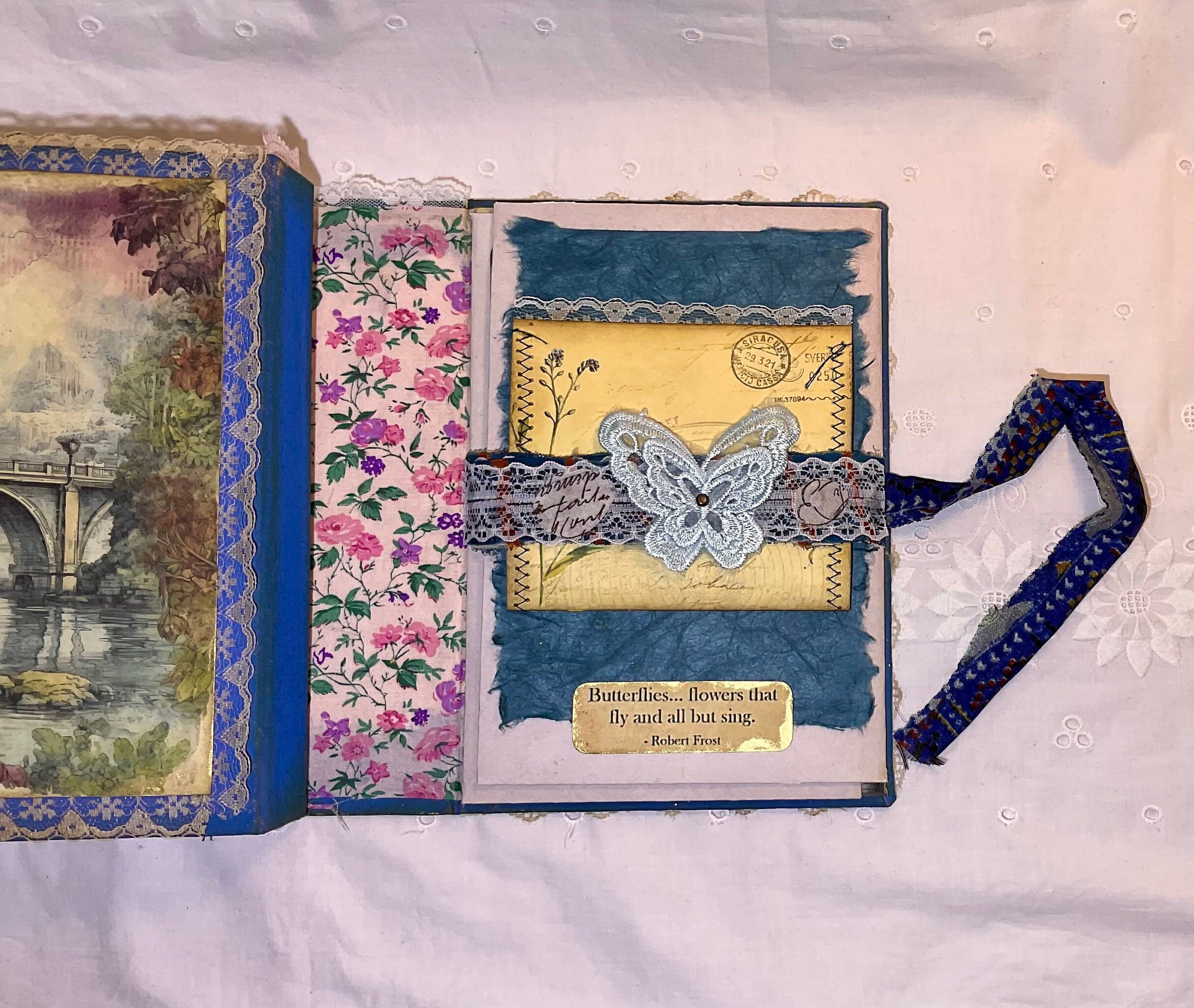 Handmade Fairy Lap Book | Whimsical Fairyland Junk Journal | Large ...
