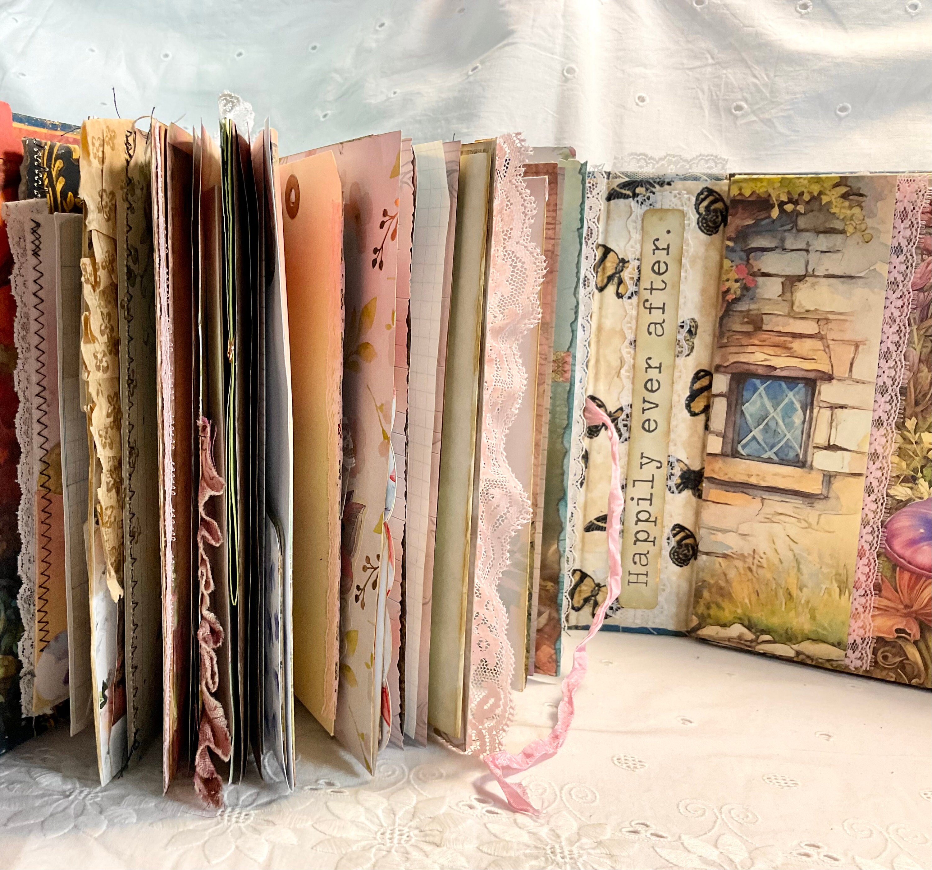 Handmade Fairy Lap Book | Whimsical Fairyland Junk Journal | Large ...