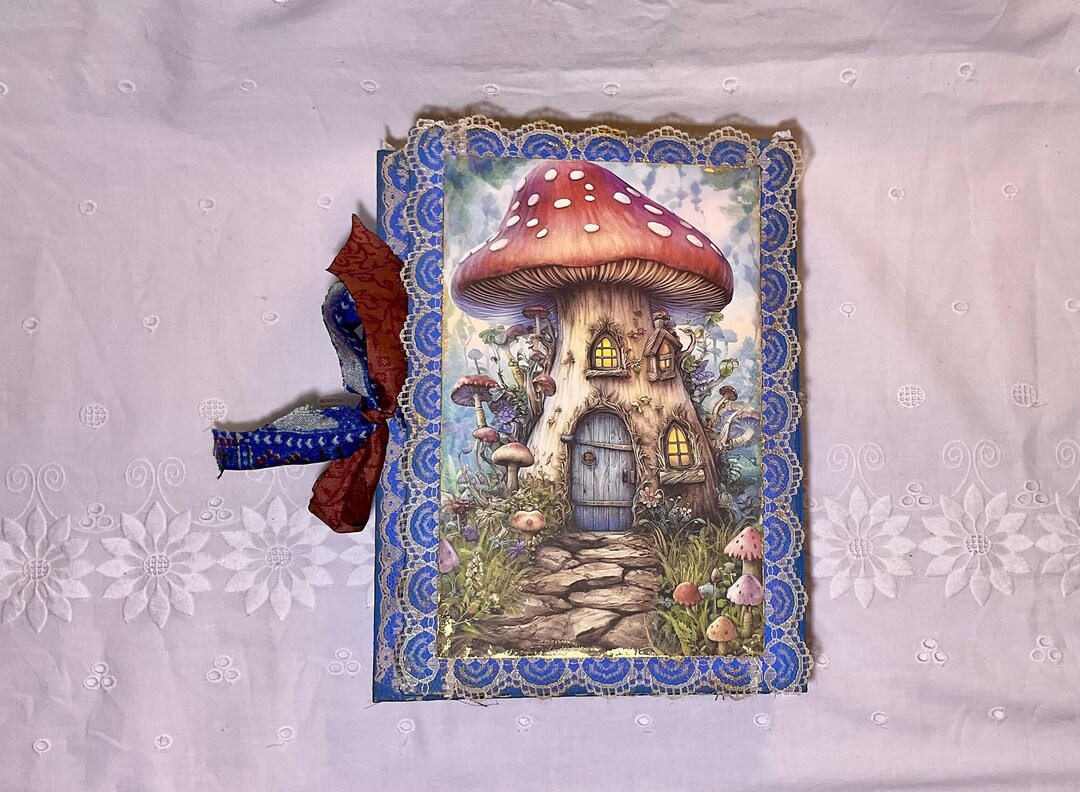 Handmade Fairy Lap Book | Whimsical Fairyland Junk Journal | Large ...