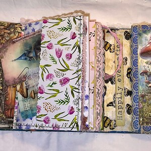 Handmade Fairy Lap Book | Whimsical Fairyland Junk Journal | Large ...