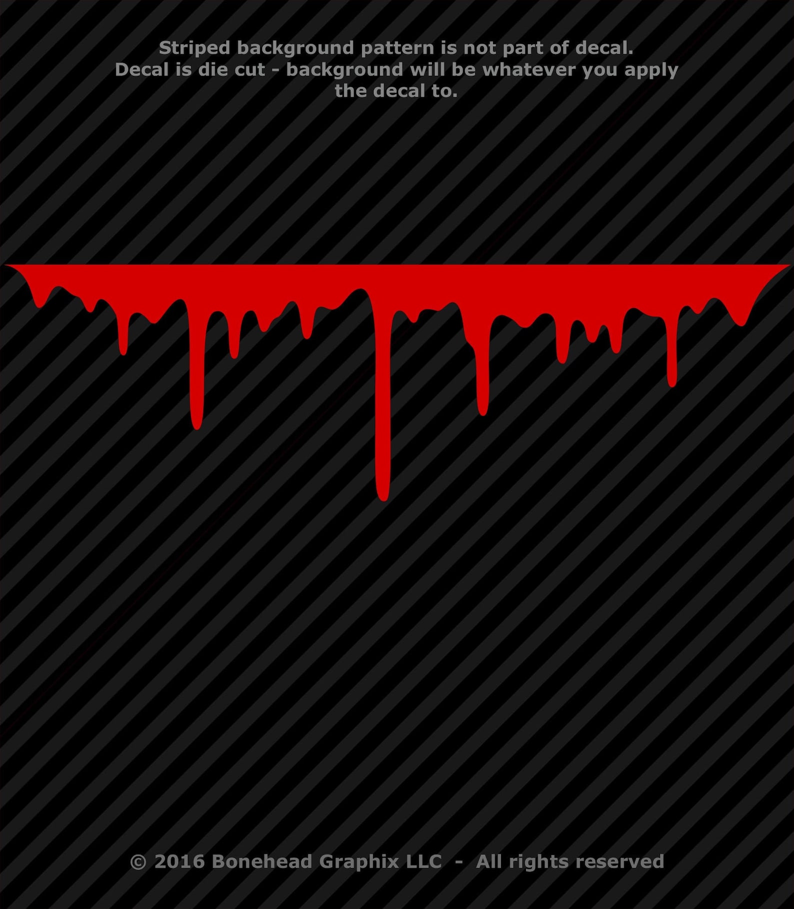 Dripping Decal - Blood - Slime - Paint - Ink - Decal for Laptop, Ipad ...