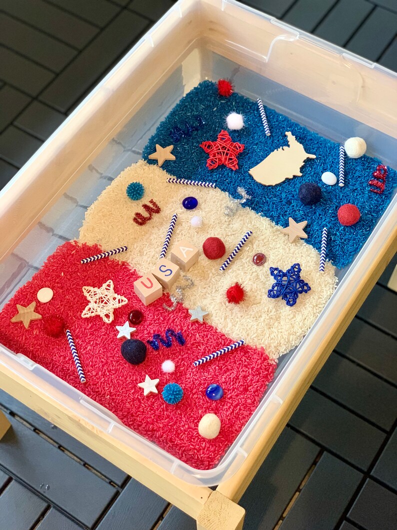 4th of July Sensory Bin Kit - Etsy