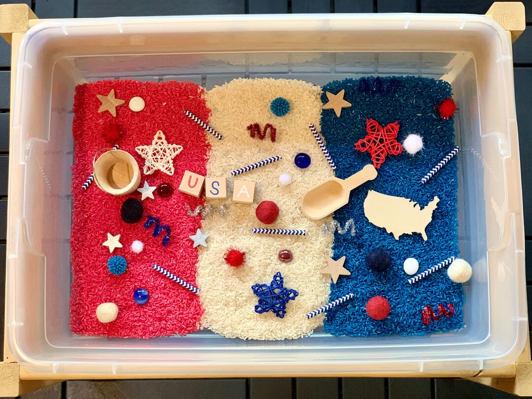 4th of July Sensory Bin Kit - Etsy