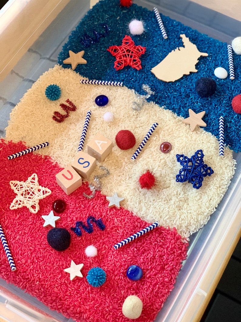 4th of July Sensory Bin Kit - Etsy