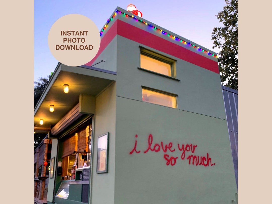 Famous Austin Texas Mural - I Love You so Much - Etsy
