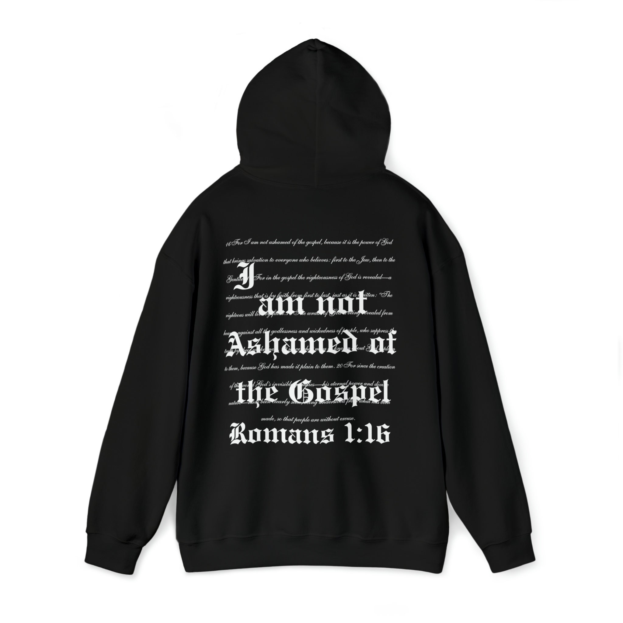 Romans 1:16 I Am Not Ashamed of the Gospel Hoodie Bible Verse Hoodie ...