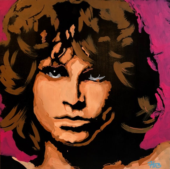 Jim Morrison Pop Art Portrait Digital Download | Etsy