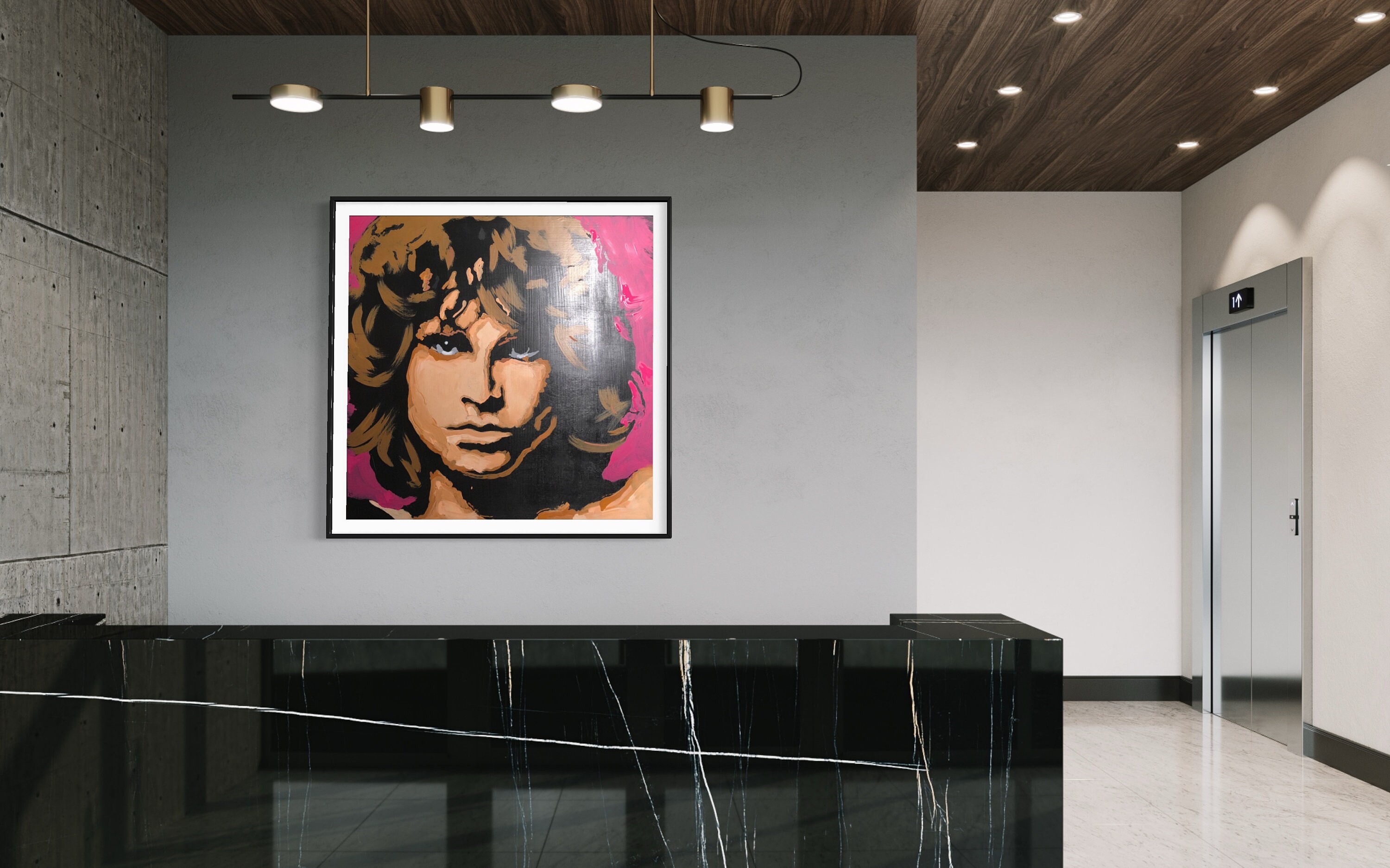 Jim Morrison Pop Art Portrait - Digital Download - Printable Wall Art ...