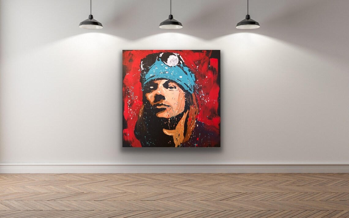 Axl Rose Pop Art Portrait Digital Download Printable Wall - Etsy