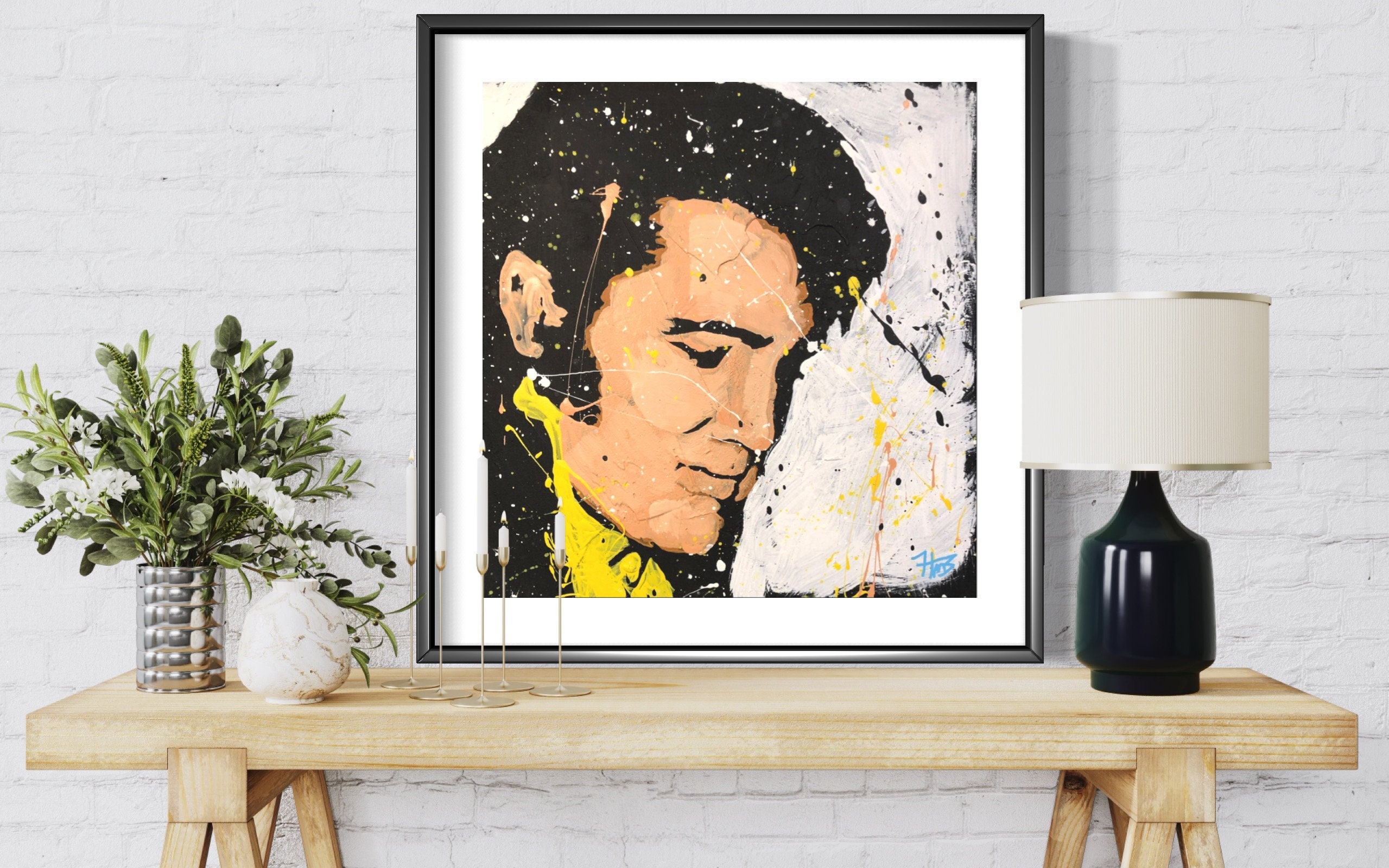 Elvis Pop Art Portrait Digital Download Printable Wall Art - Etsy