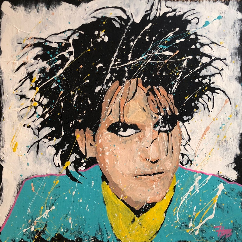 Robert Smith of the Cure Art Portrait Digital Download - Etsy