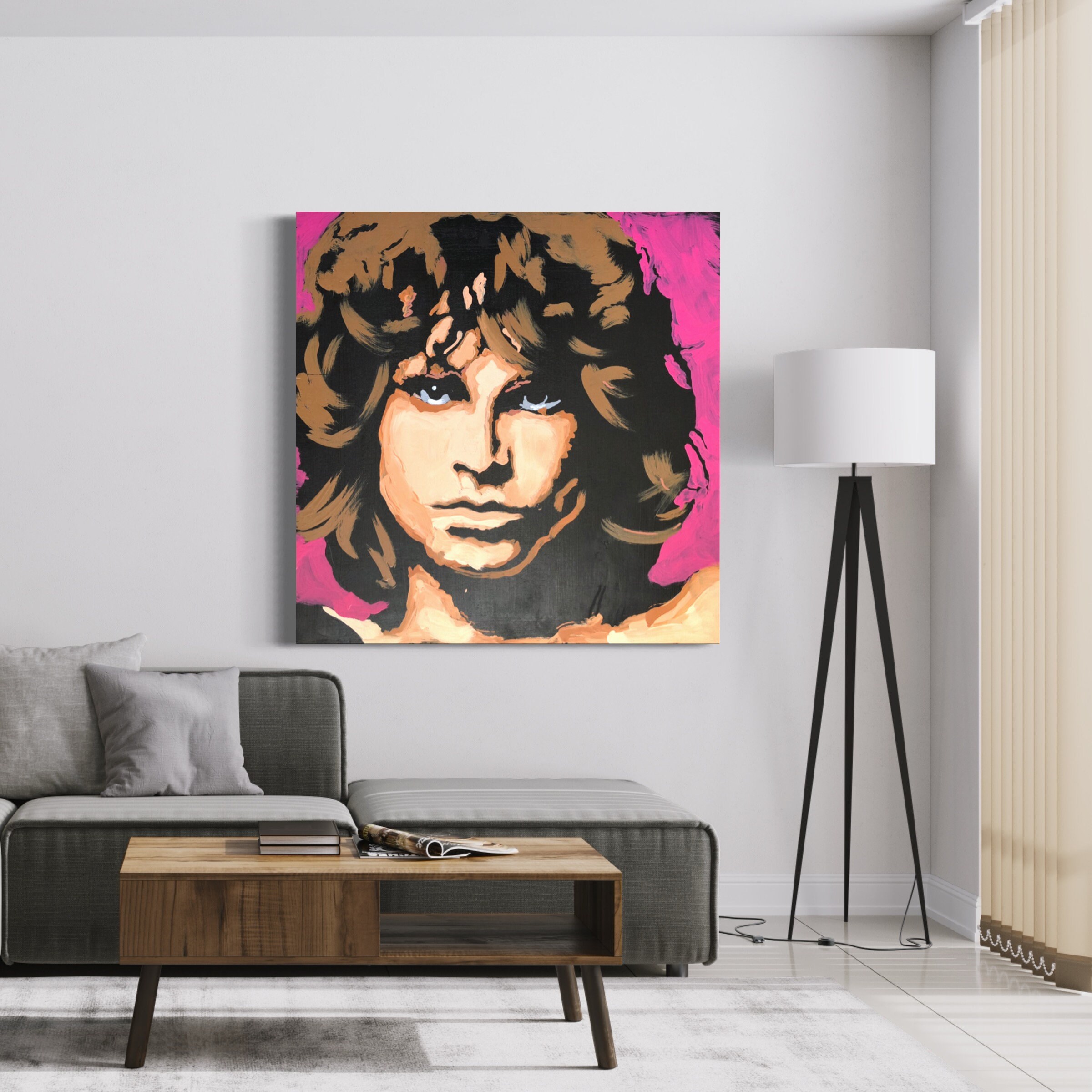 Jim Morrison Pop Art Portrait - Digital Download - Printable Wall Art ...