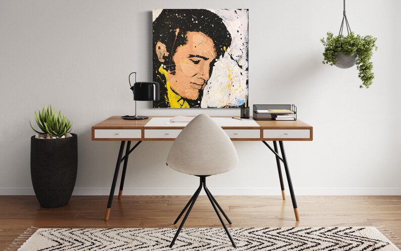 Elvis Pop Art Portrait - Digital Download- Printable Wall Art - Etsy