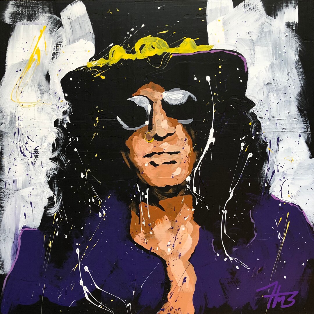 Slash Pop Art Portrait - Digital Download - Printable Wall Art - Etsy
