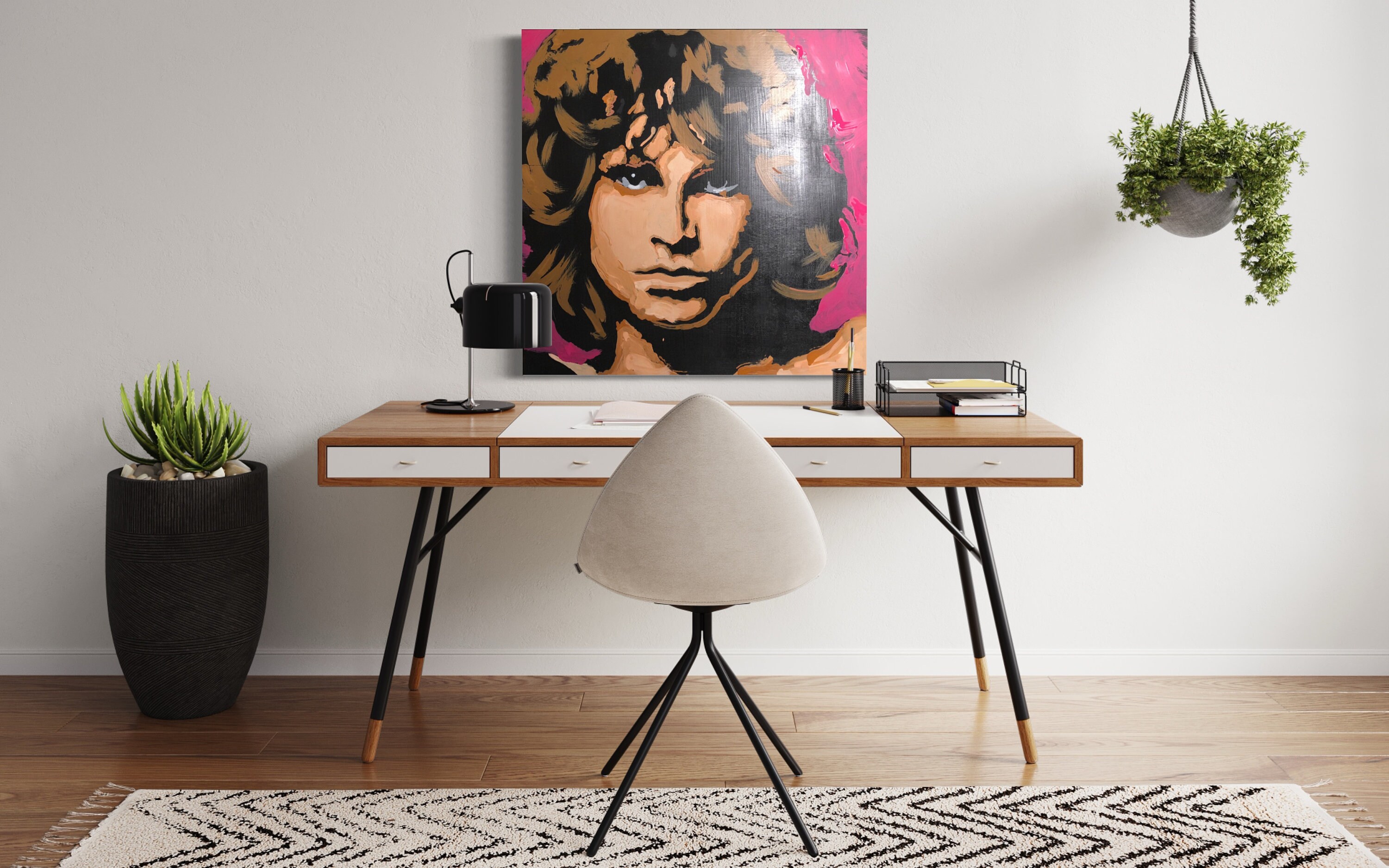 Jim Morrison Pop Art Portrait - Digital Download - Printable Wall Art ...