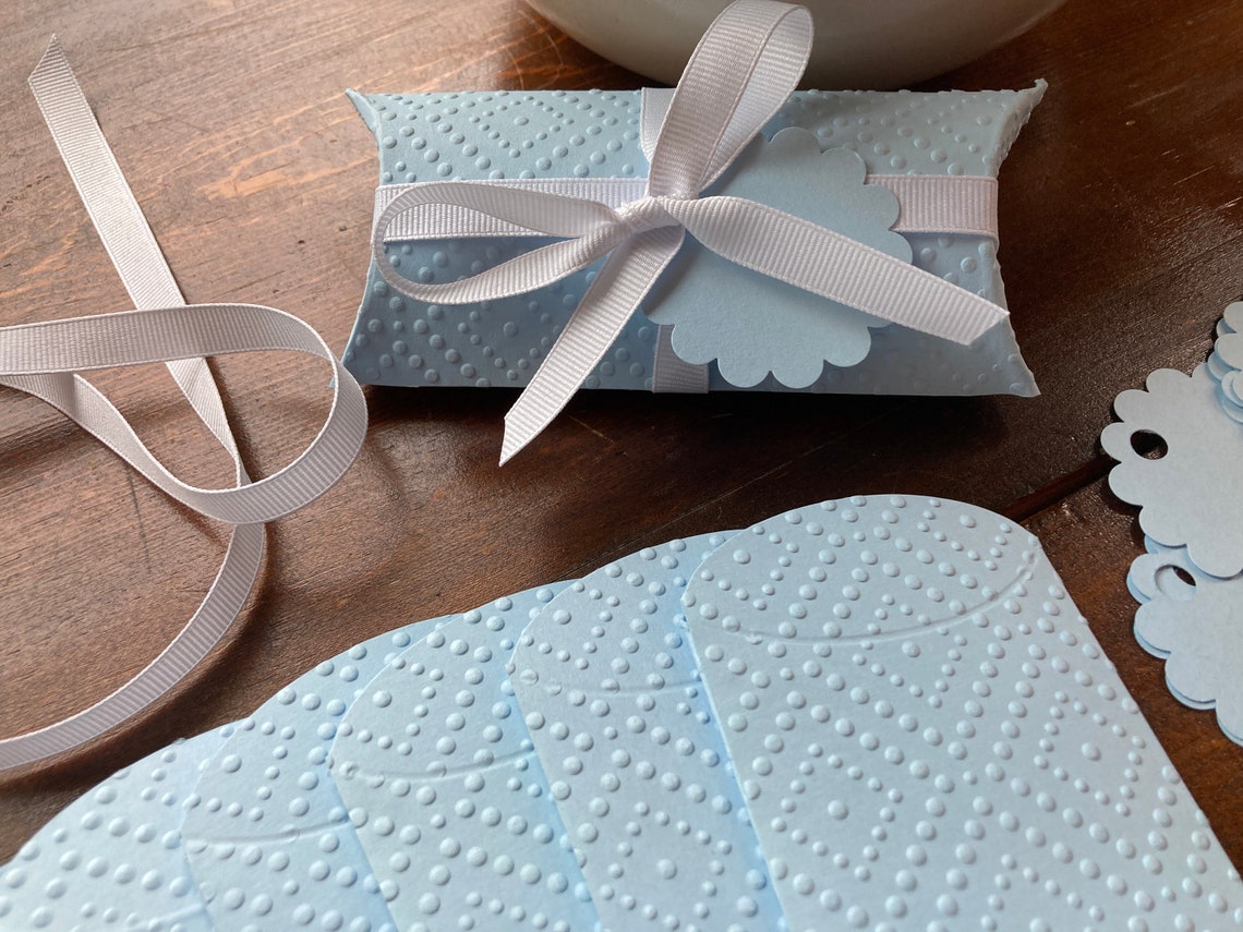 Blue Pillow Boxes, Party Favors, Gift Card Holders, Money Boxes ...