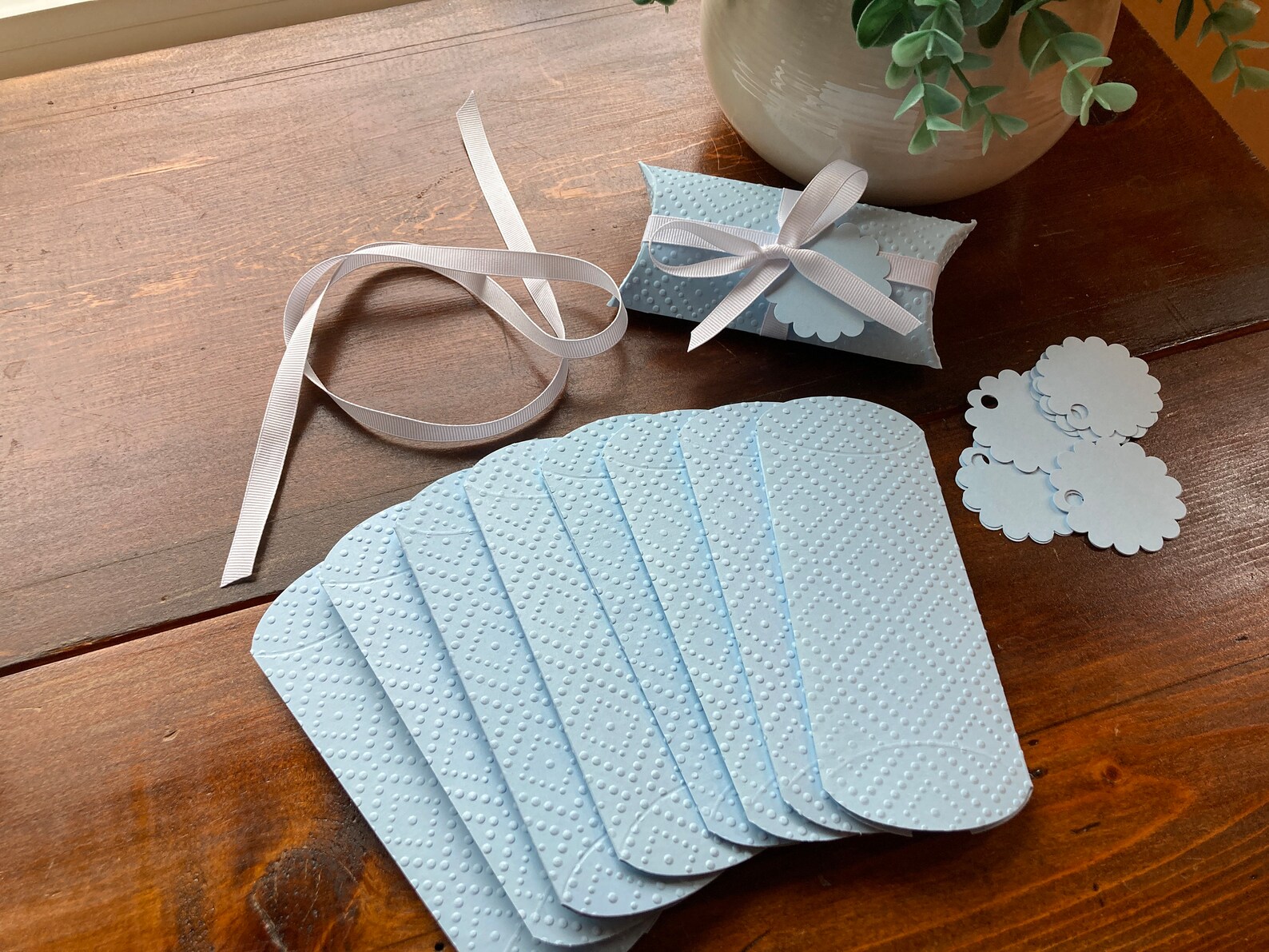 Blue Pillow Boxes, Party Favors, Gift Card Holders, Money Boxes ...