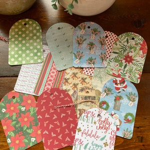 Super Jumbo Christmas Gift Tags Set of 15 Holiday Themed Present Tags ...