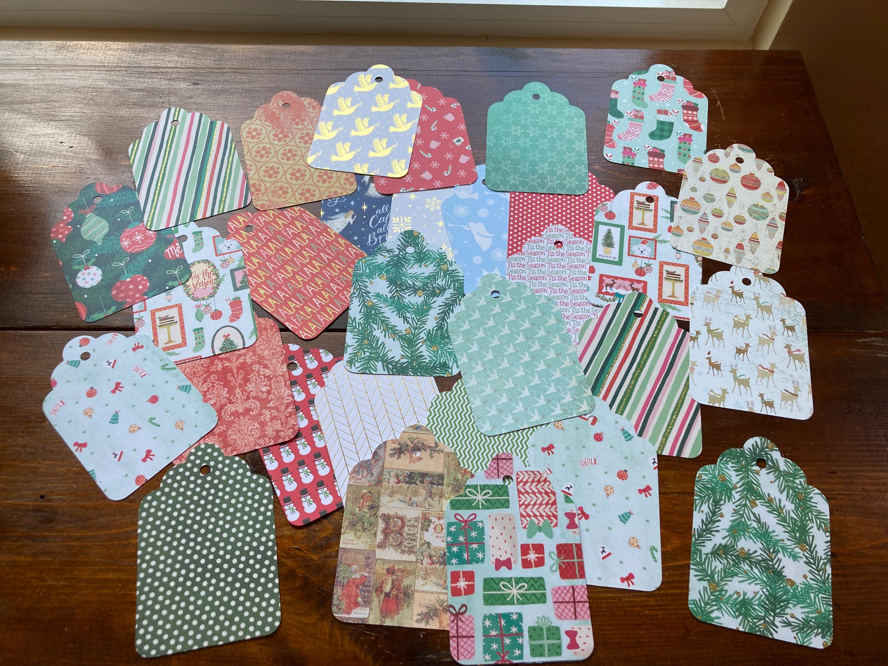 Super Scallop Gift Tags, Holiday Present Tags, Mixed Patterned Present ...