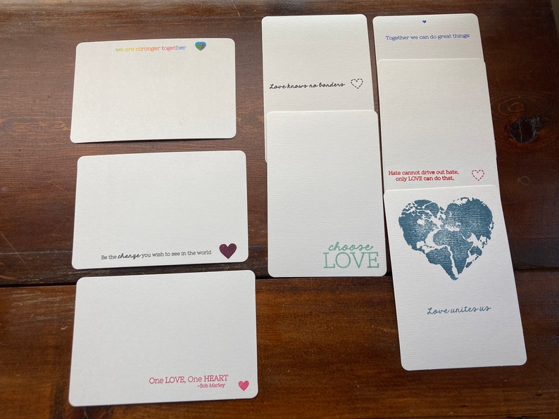 Flat Note Cards, Stamped Note Cards, Stationary, Journal Notes ...