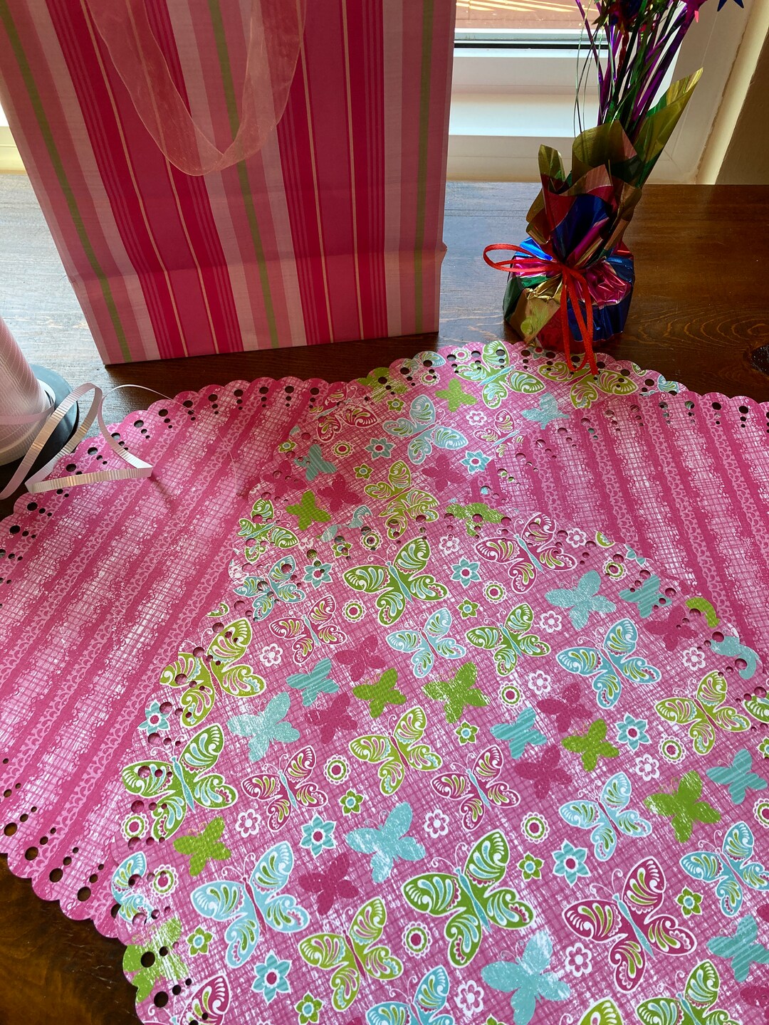 Set of 6 Party Placemats Pink Pink Butterfly Party Mats - Etsy