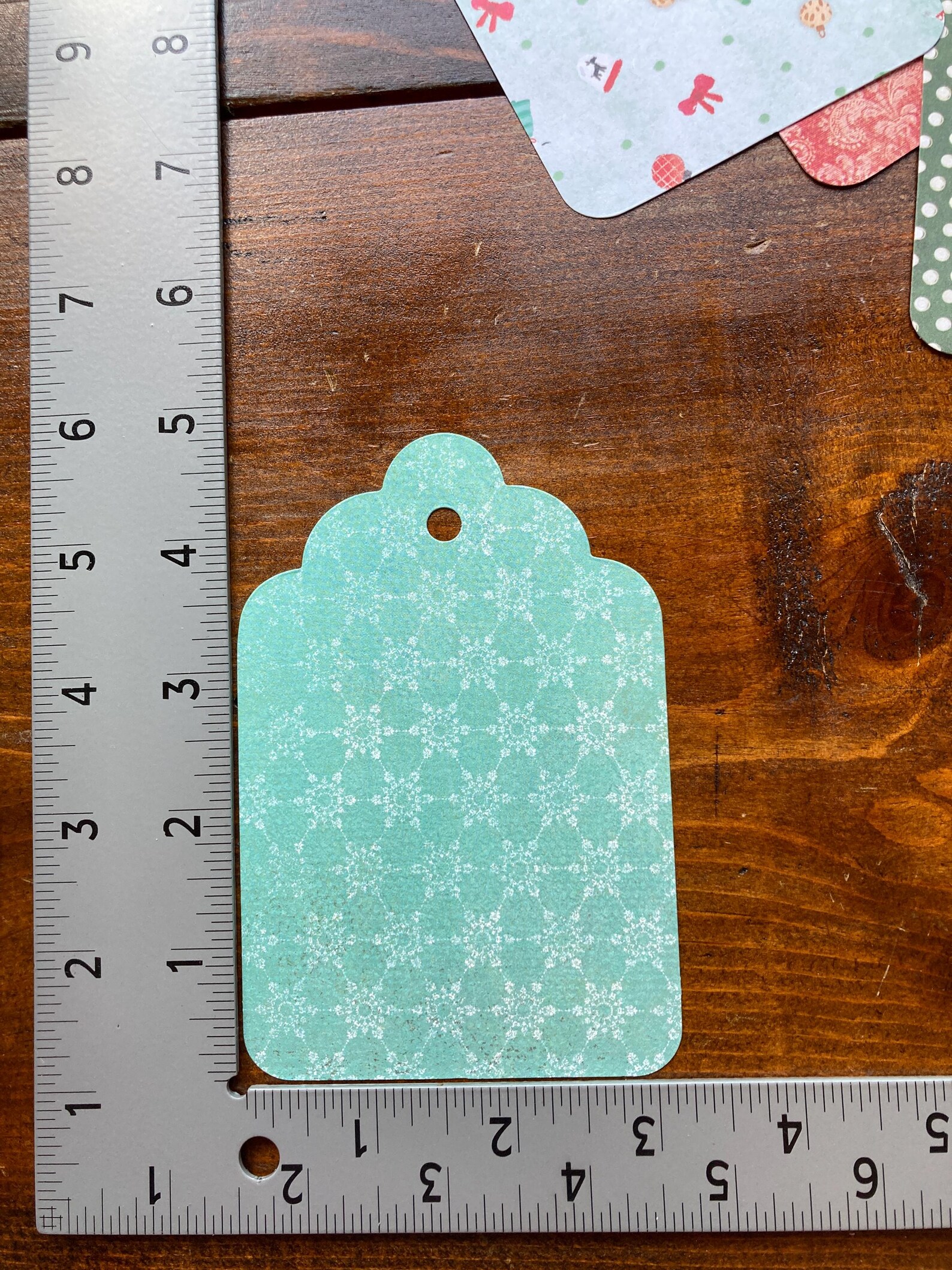 Super Scallop Gift Tags, Holiday Present Tags, Mixed Patterned Present ...