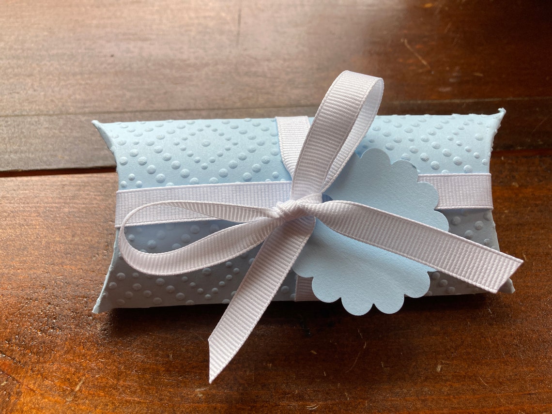 Blue Pillow Boxes, Party Favors, Gift Card Holders, Money Boxes ...