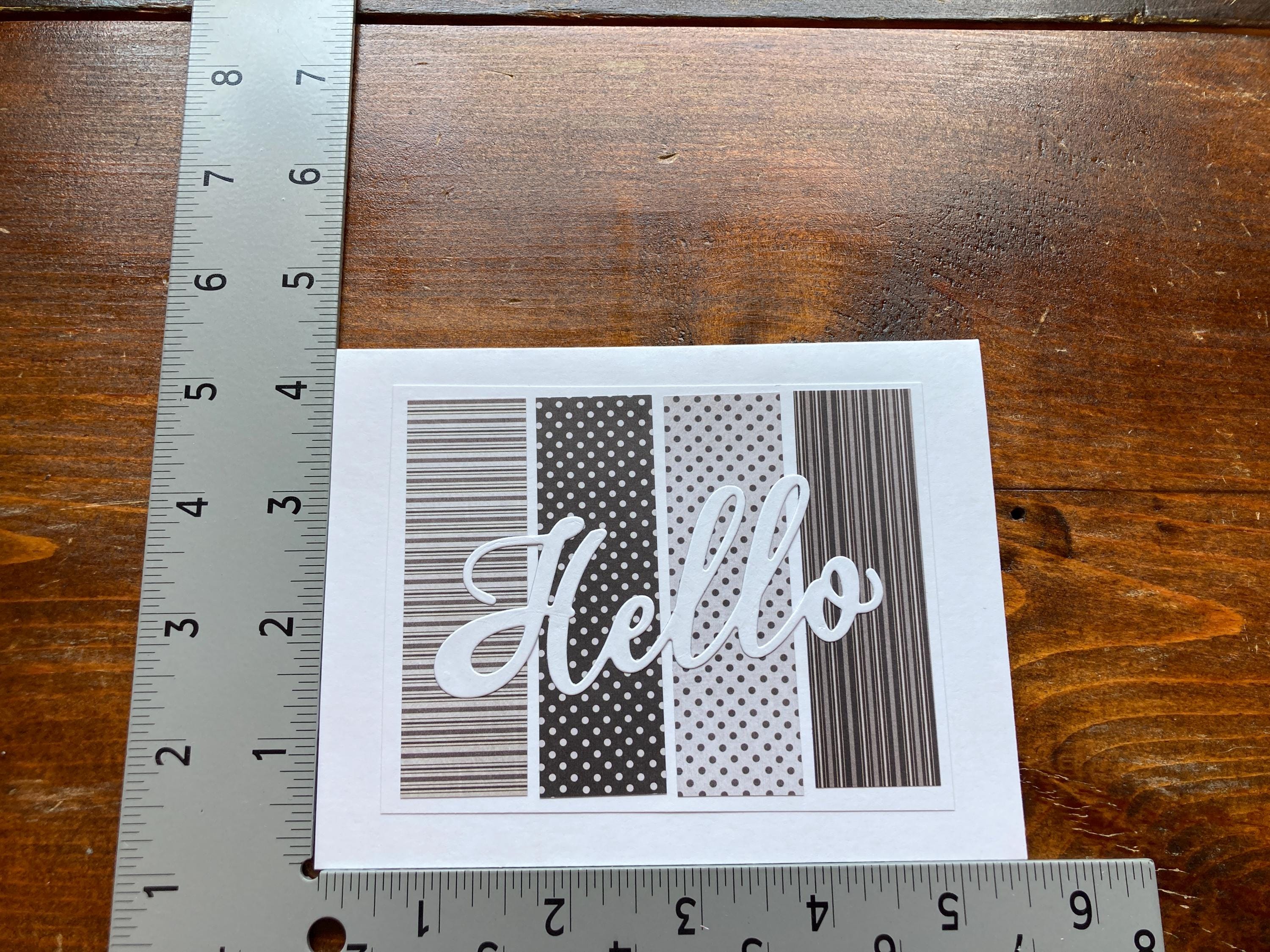 HELLO Note Cards Set of 6 Mixed Blank Notes, Hello Cards, Greeting ...