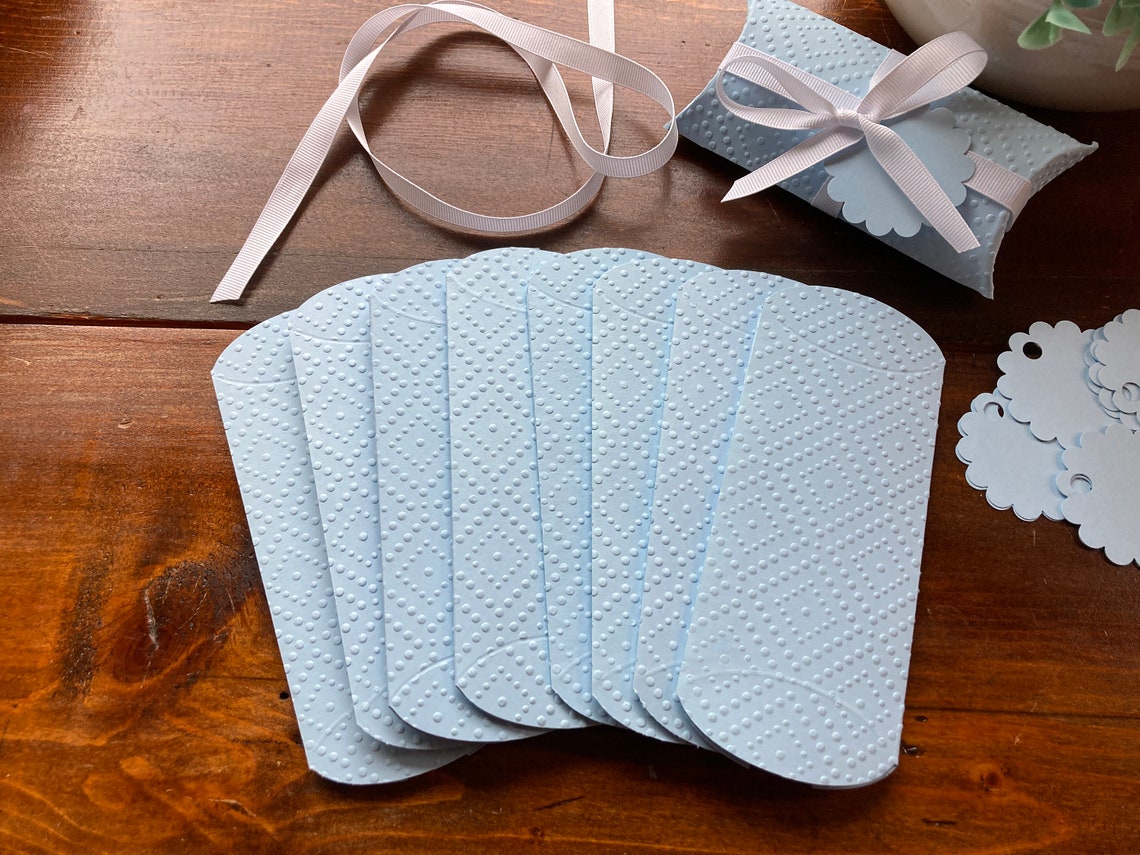 Blue Pillow Boxes, Party Favors, Gift Card Holders, Money Boxes, Scavenger Hunt Boxes, Boy Baby ...