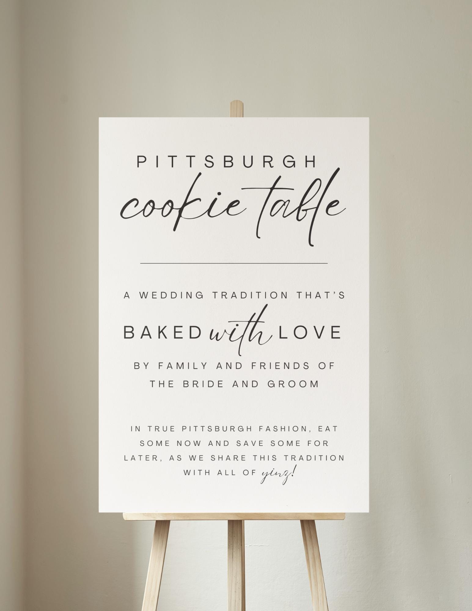 Pittsburgh Cookie Table Sign Digital Downloads – Wedding Signage - Etsy
