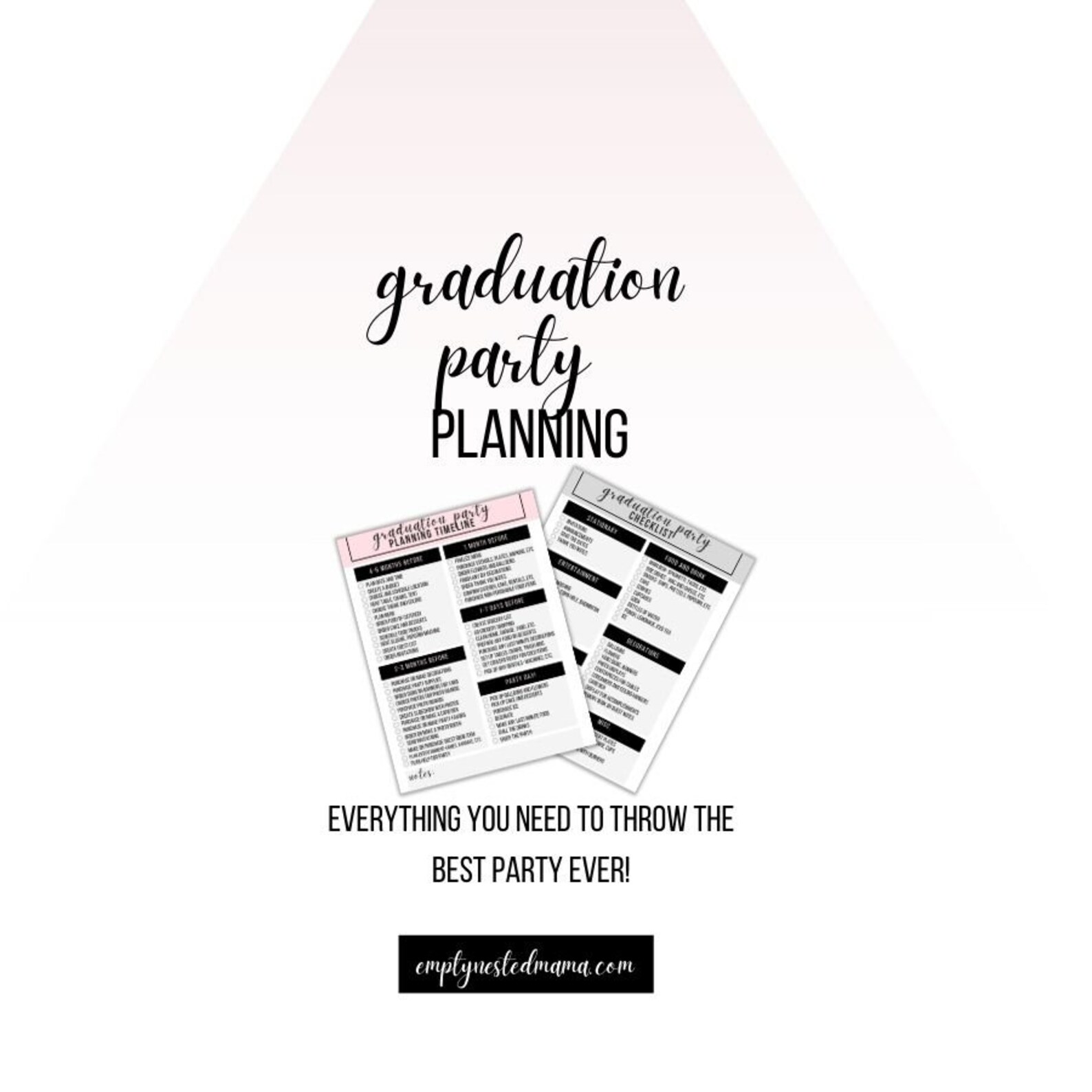 Graduation Party Planning Checklist and Timeline - Etsy