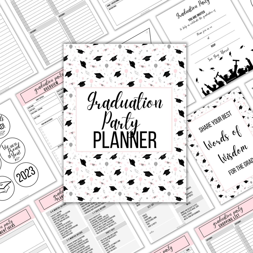 Ultimate Graduation Party Planner, Printable PDF, Instant Download - Etsy