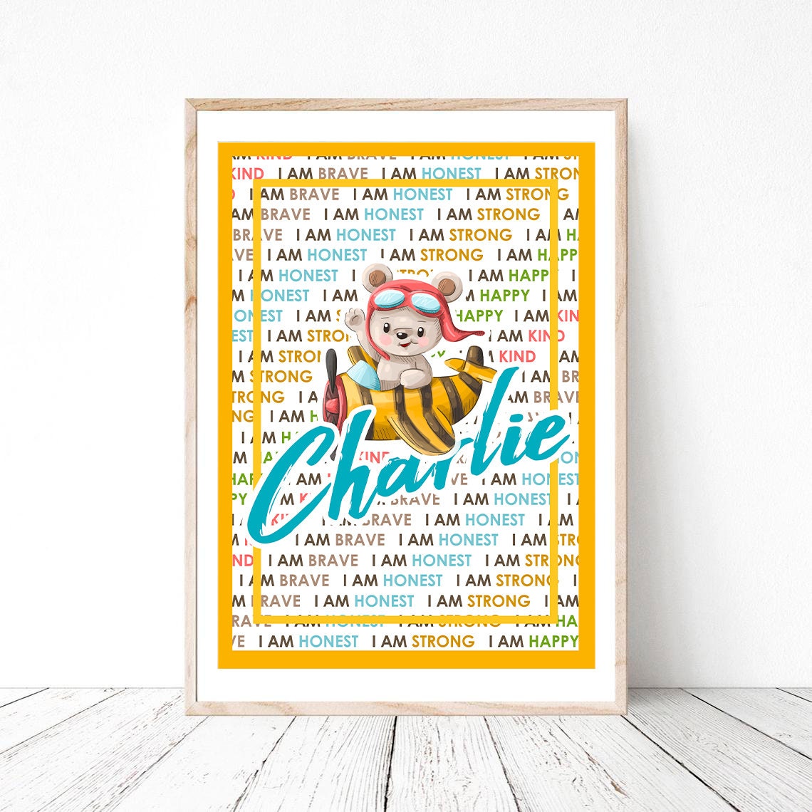 Custom name poster Girls room print Kids Playroom print | Etsy