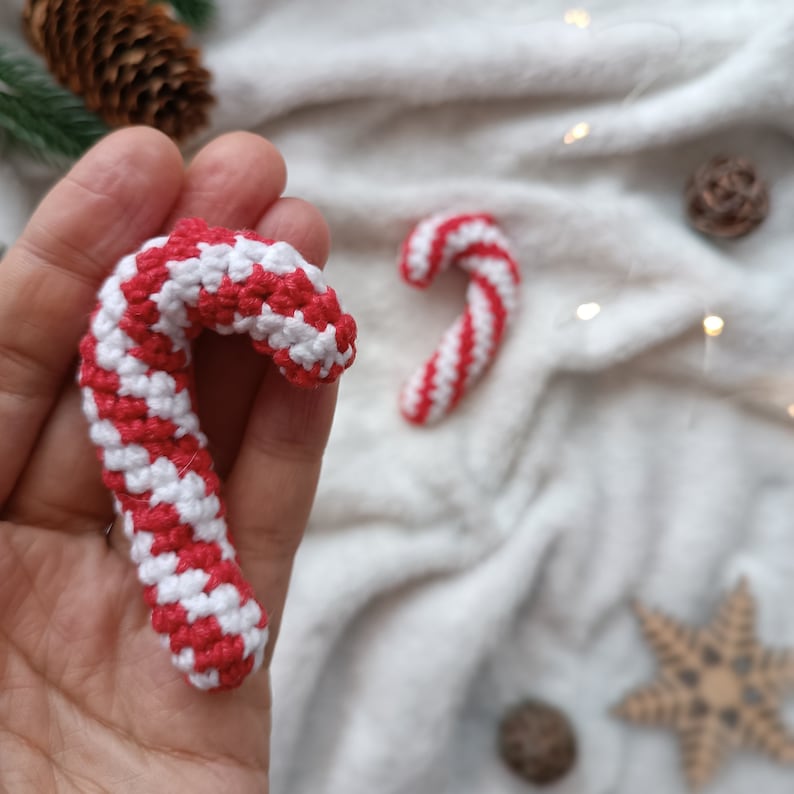 Crochet Pattern Candy Cane, PDF Amigurumi PATTERN Candy Cane - Etsy