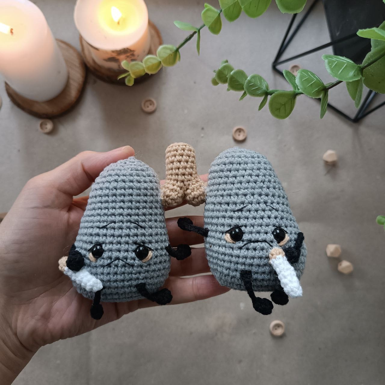 Crochet Pattern Lungs, Amigurumi Lungs, Anatomical Lungs Crochet ...