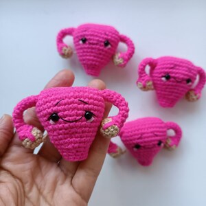 Crochet Pattern Uterus Model Keychain, Crochet Uterus, Amigurumi Uterus ...