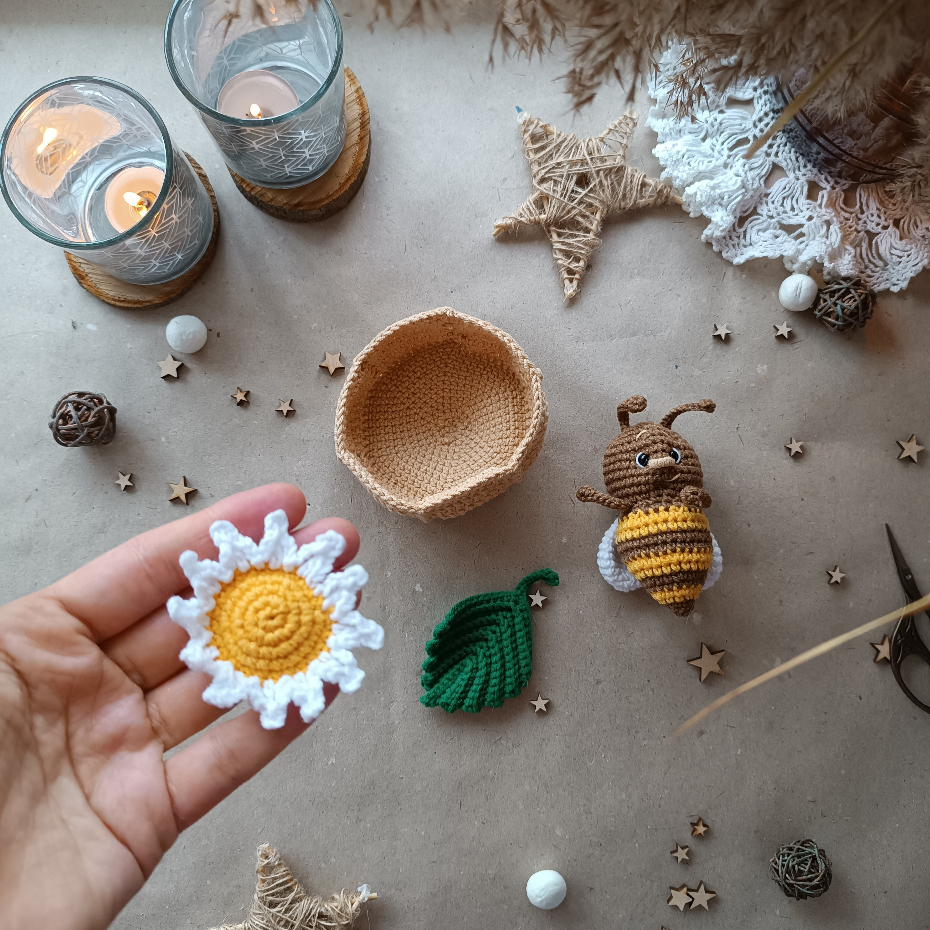 Crochet Pattern Bee With Bed, Pillow and Blanket, Amigurumi Pattern Bee ...