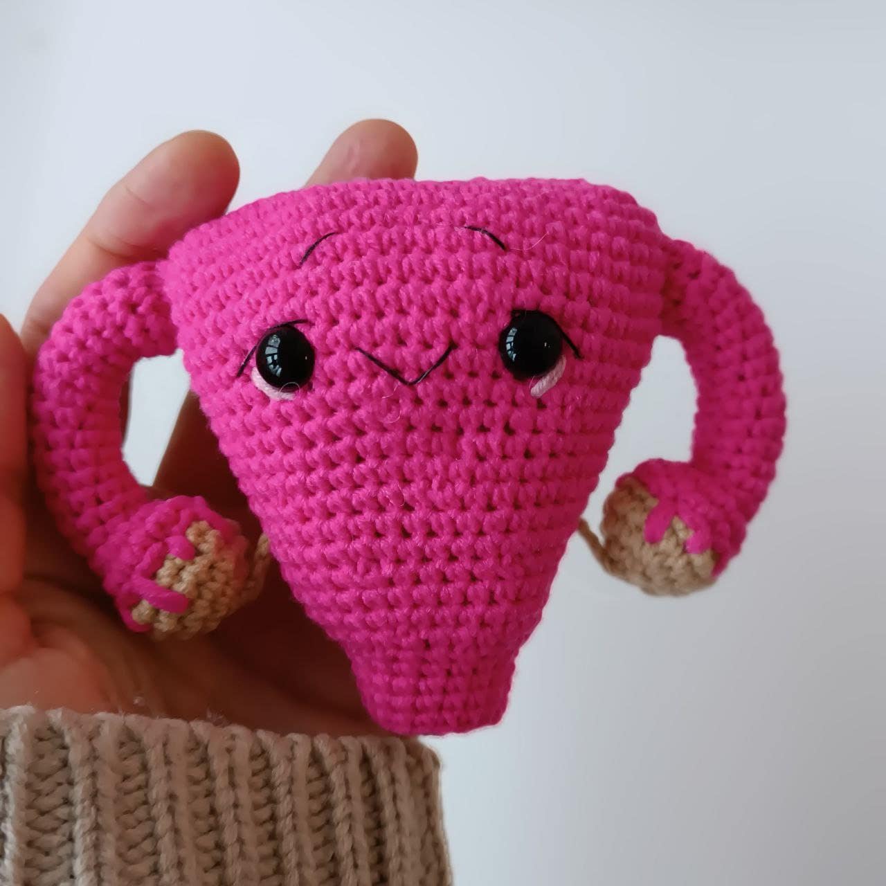 Crochet Pattern Uterus Model, Crochet Uterus, Amigurumi Uterus, Uterus ...