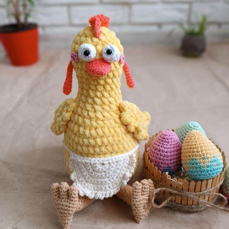 Crochet Pattern Easter Chicken Amigurumi Easter Chicken - Etsy