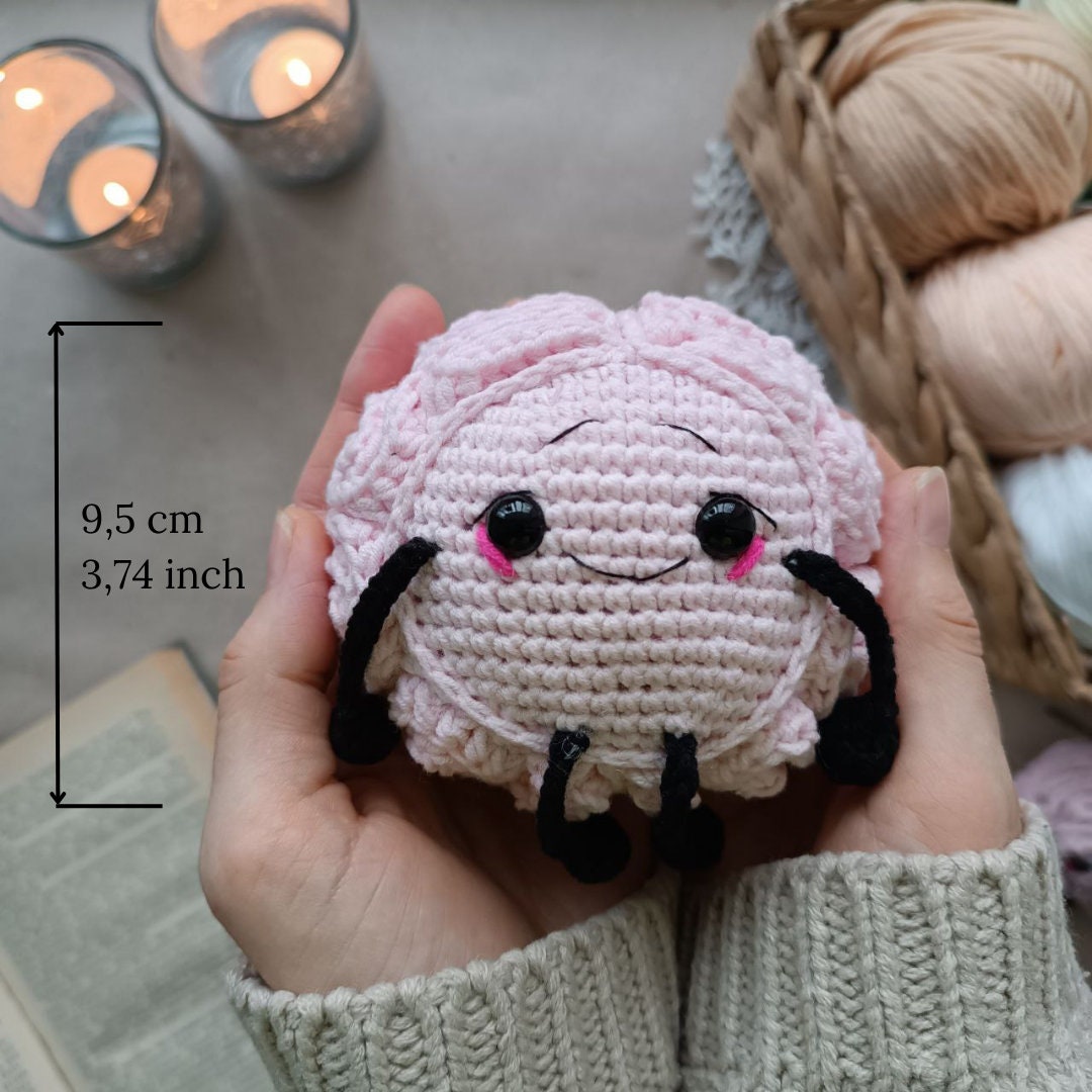 Crochet Pattern Brain Model, Amigurumi Brain, Anatomical Brain Crochet ...