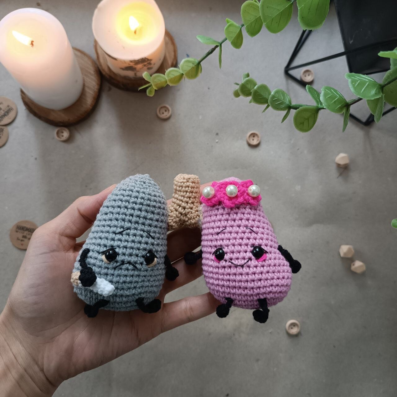 Crochet Pattern Lungs, Amigurumi Lungs, Anatomical Lungs Crochet ...