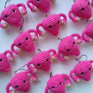 Crochet Pattern Uterus Model Keychain, Crochet Uterus, Amigurumi Uterus ...