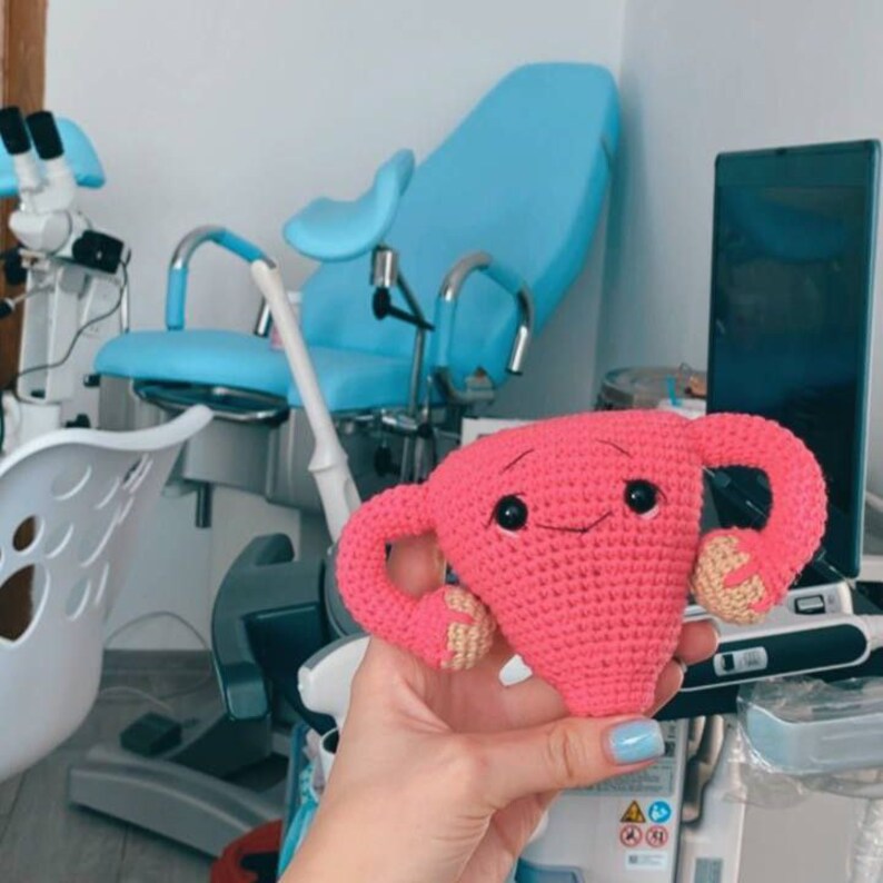 Crochet Pattern Uterus Model, Crochet Uterus, Amigurumi Uterus, Uterus ...