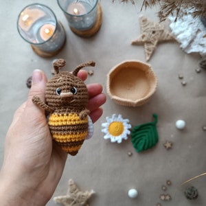 Crochet Pattern Bee With Bed, Pillow and Blanket, Amigurumi Pattern Bee ...