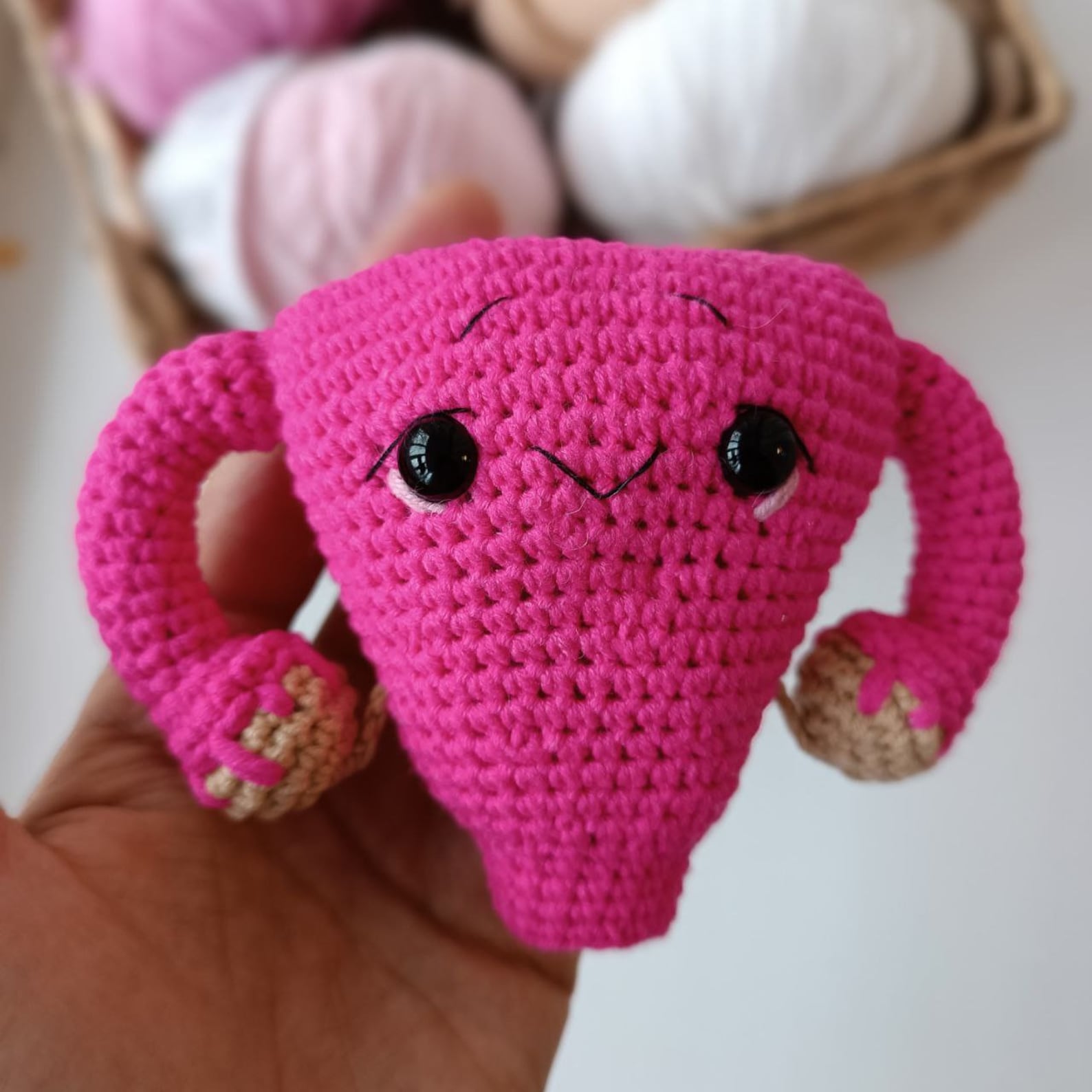 Crochet Pattern Uterus Model, Crochet Uterus, Amigurumi Uterus, Uterus ...