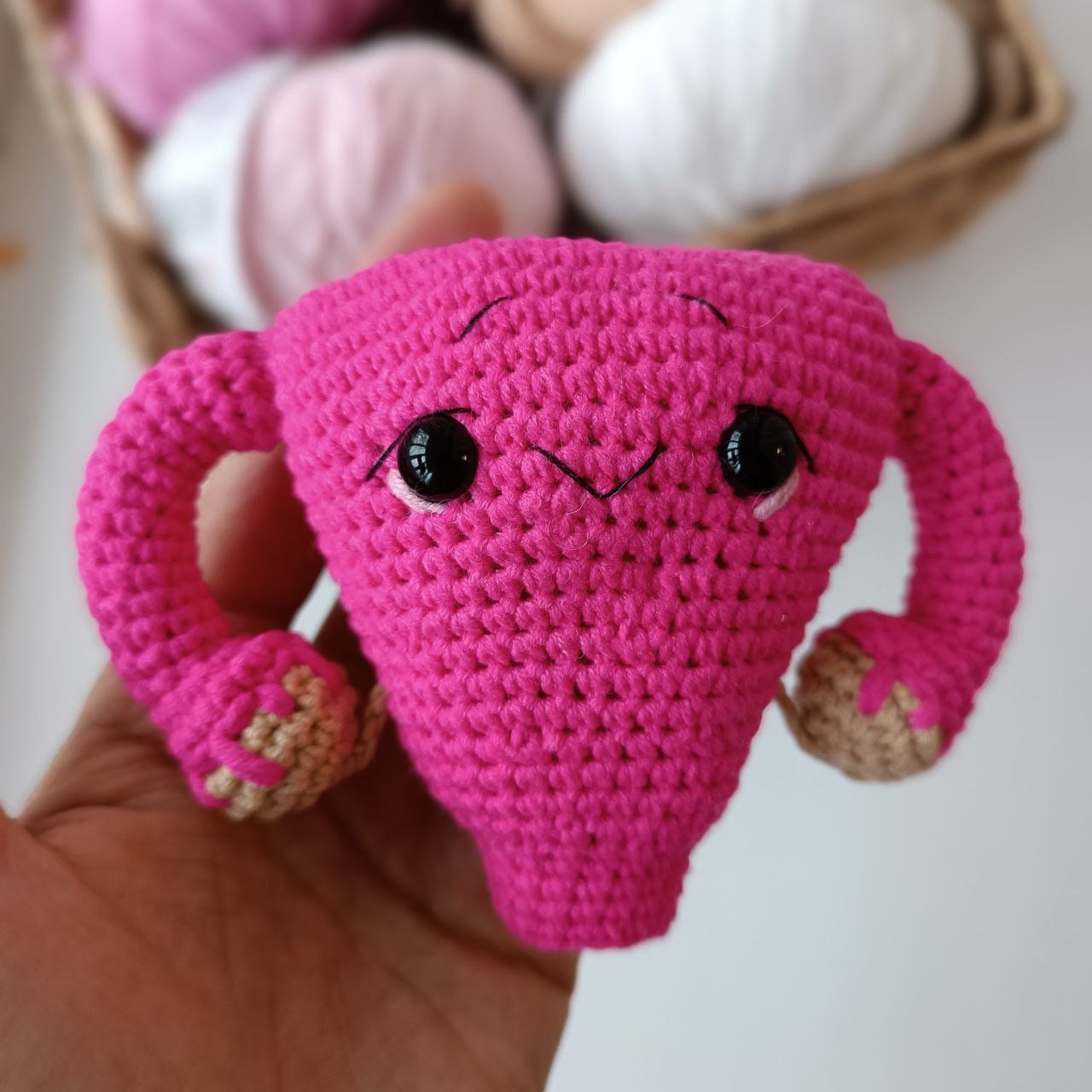 Crochet Pattern Uterus Model, Crochet Uterus, Amigurumi Uterus, Uterus ...